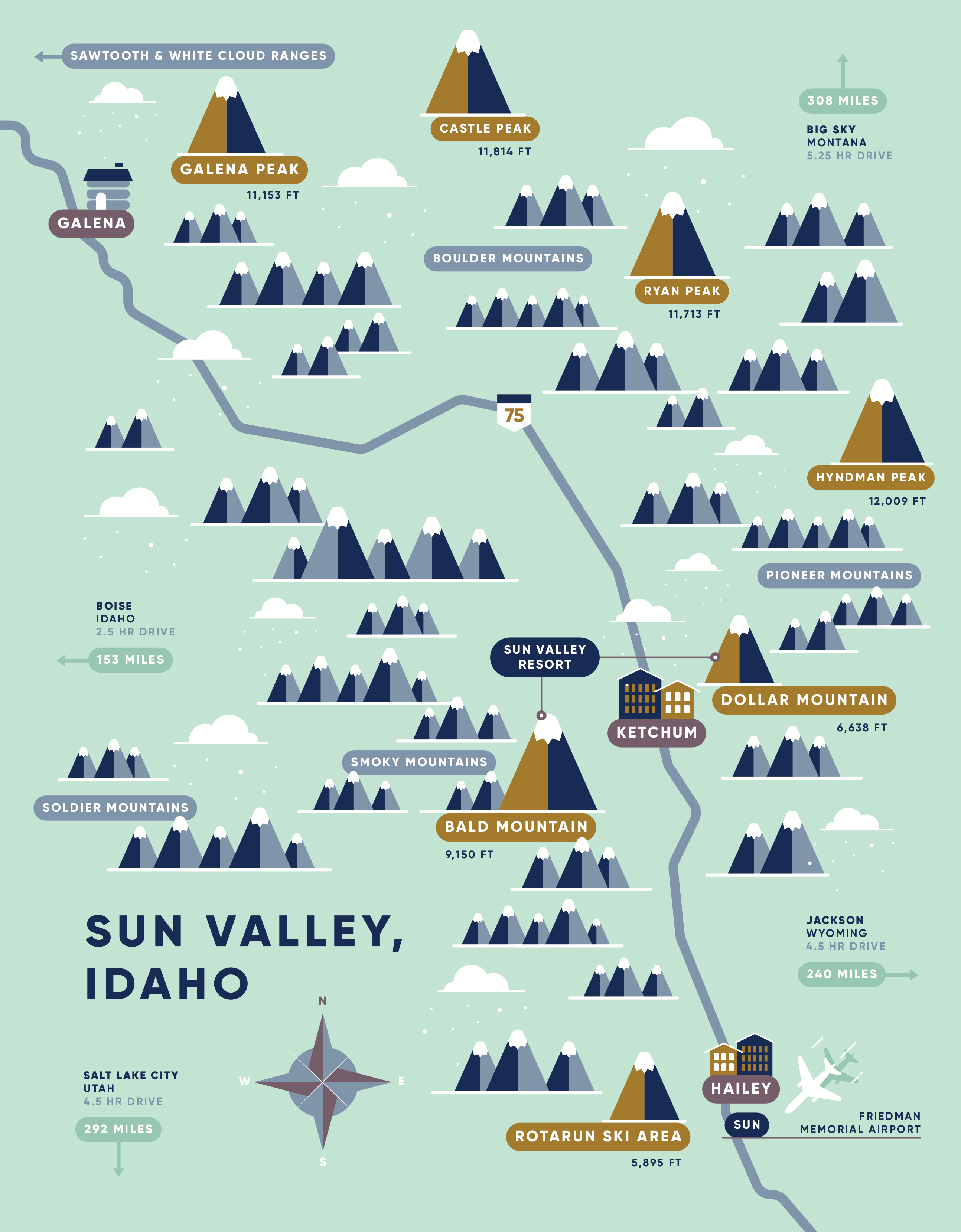 Sun Valley Map Sun Valley – Lift Blog